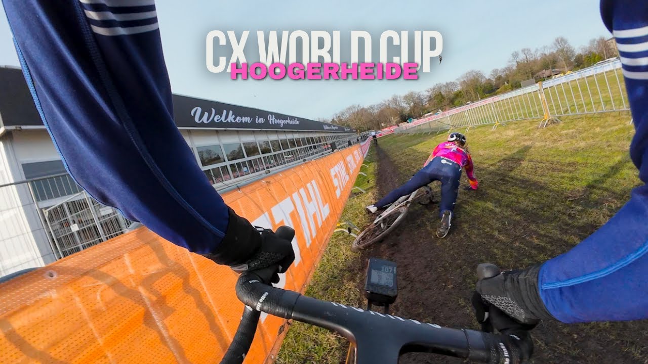El circuito de Hoogerheide con Puck Pieterse (y caídas, saltos ...