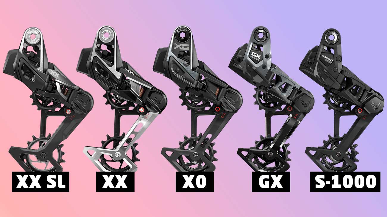 Comparativa grupos SRAM Eagle Transmission: XX SL, XX, X0, GX y S1000 cara a cara
